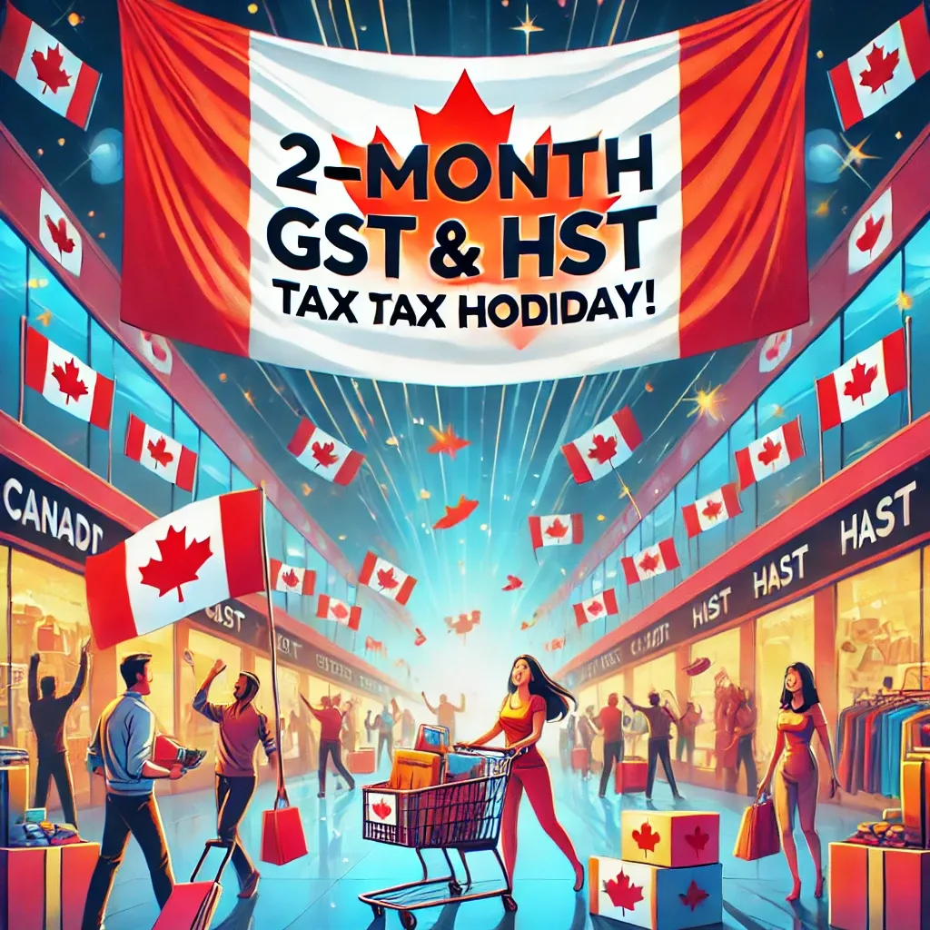 Canada announces a 2-month GST & HST tax holiday!